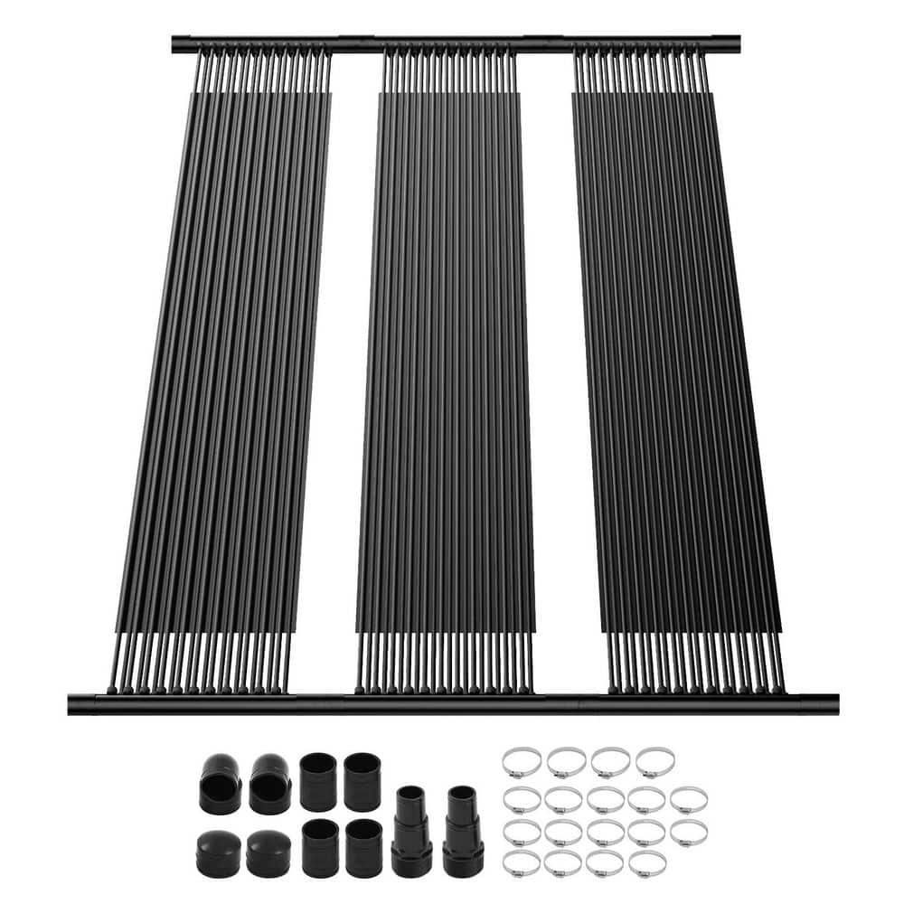 VEVOR Solar Pool Heater, 4 x 10 ft. HDPE Pool Heating System, Universal ...