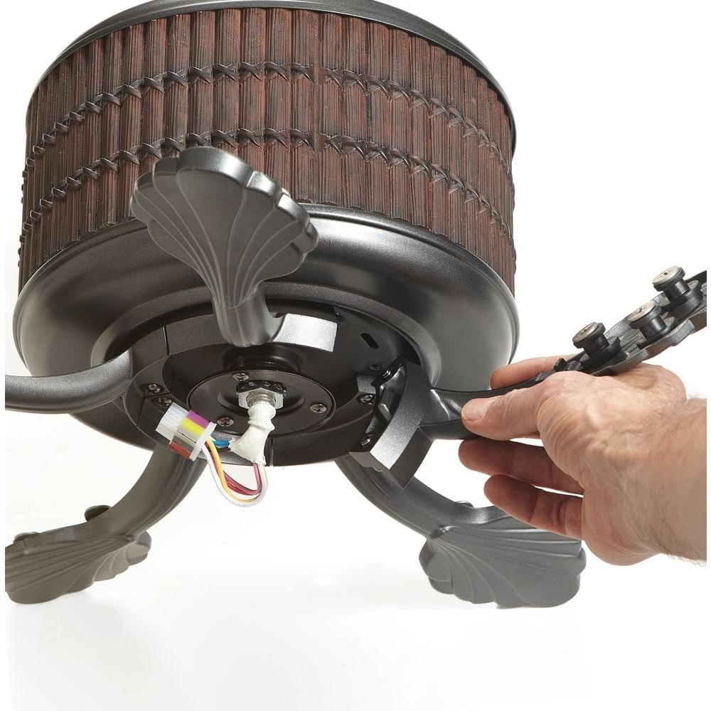 Buy Tahiti Breeze 52 in. LED Indoor/Outdoor Natural Iron Ceiling Fan ...