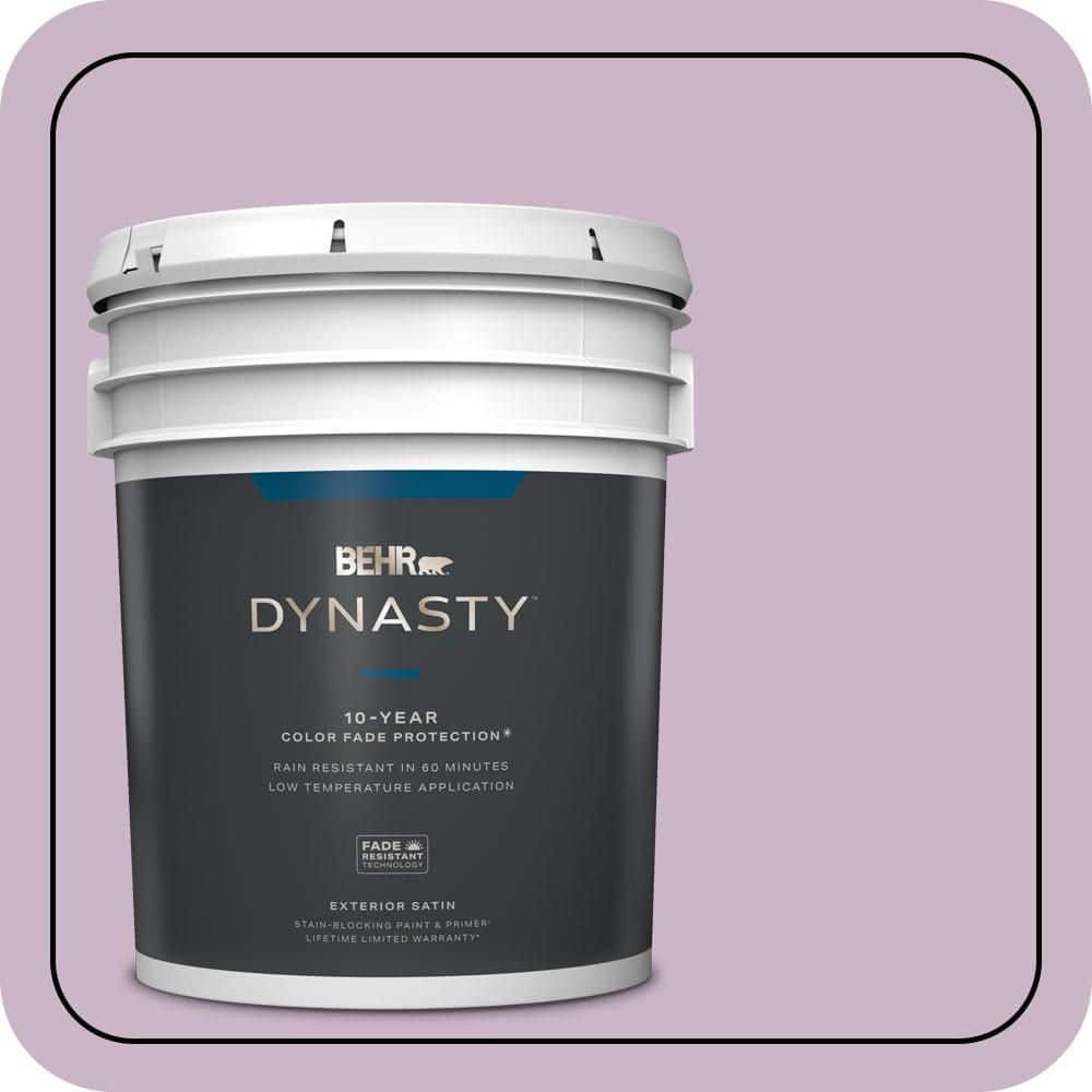 BEHR DYNASTY 5 gal. #670D-4 Ballad Satin Enamel Exterior Stain-Blocking ...