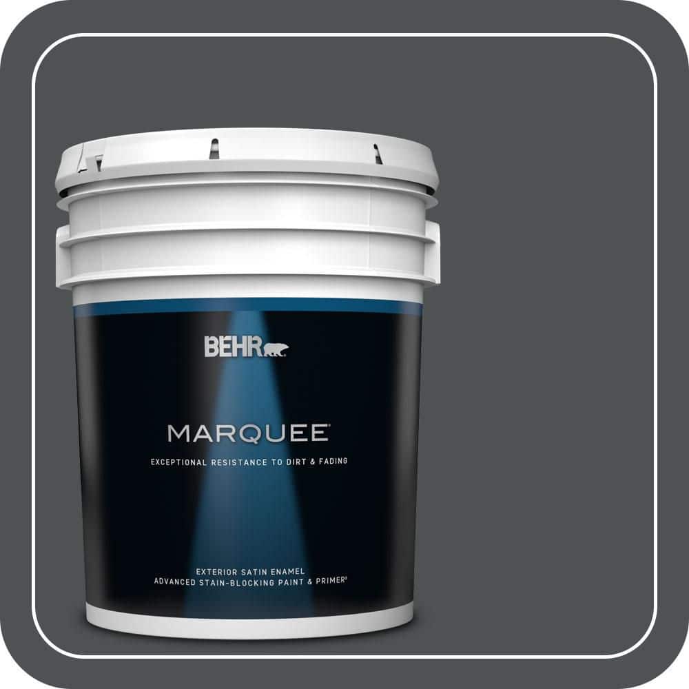 BEHR MARQUEE 5 gal. #770F-6 Evening Hush Satin Enamel Exterior Paint ...