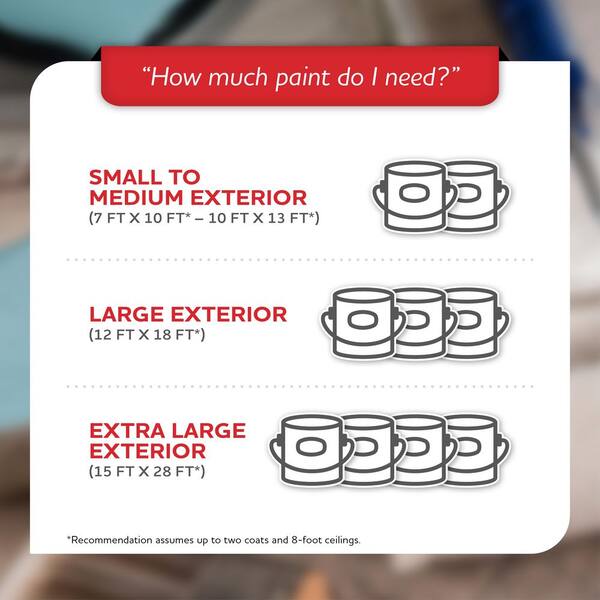 Glidden Premium 1 gal. PPG1006-2 Shark Satin Exterior Latex Paint ...