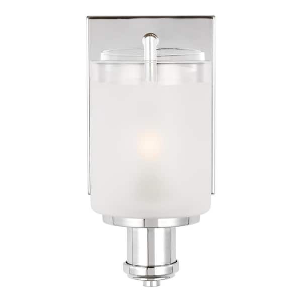 Generation Lighting Norwood 5 in. 1-Light Chrome Vanity Light with ...