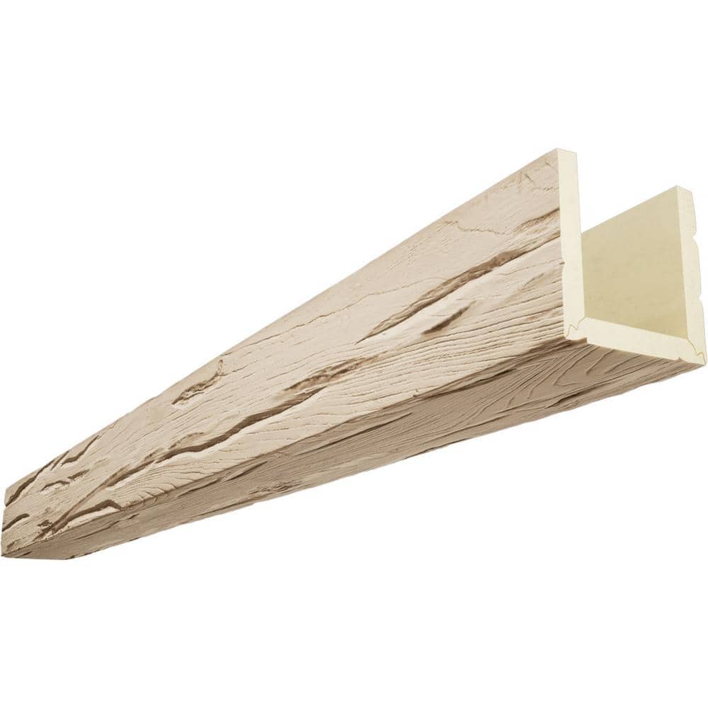 Ekena Millwork Endurathane 12 in. H x 4 in. W x 16 ft. L Riverwood ...