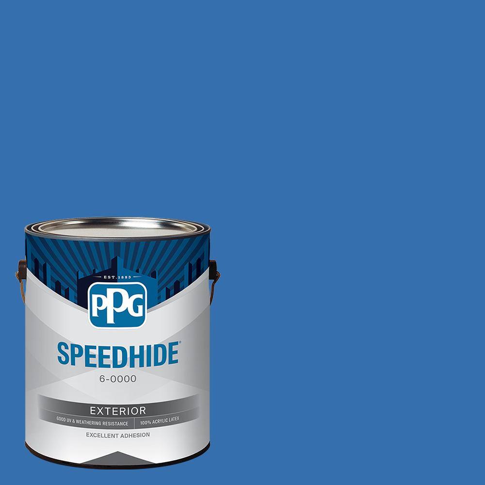 SPEEDHIDE 1 gal. PPG1244-6 Nocturne Shade Semi-Gloss Exterior Paint ...