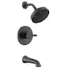 Delta Greydon Single-Handle 5-Spray Tub and Shower Faucet in Matte ...