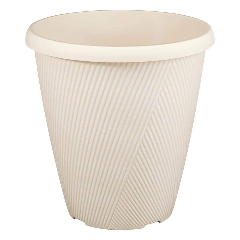 Reviews for Vigoro Eleanora Medium Cream Plastic Self-Watering ...