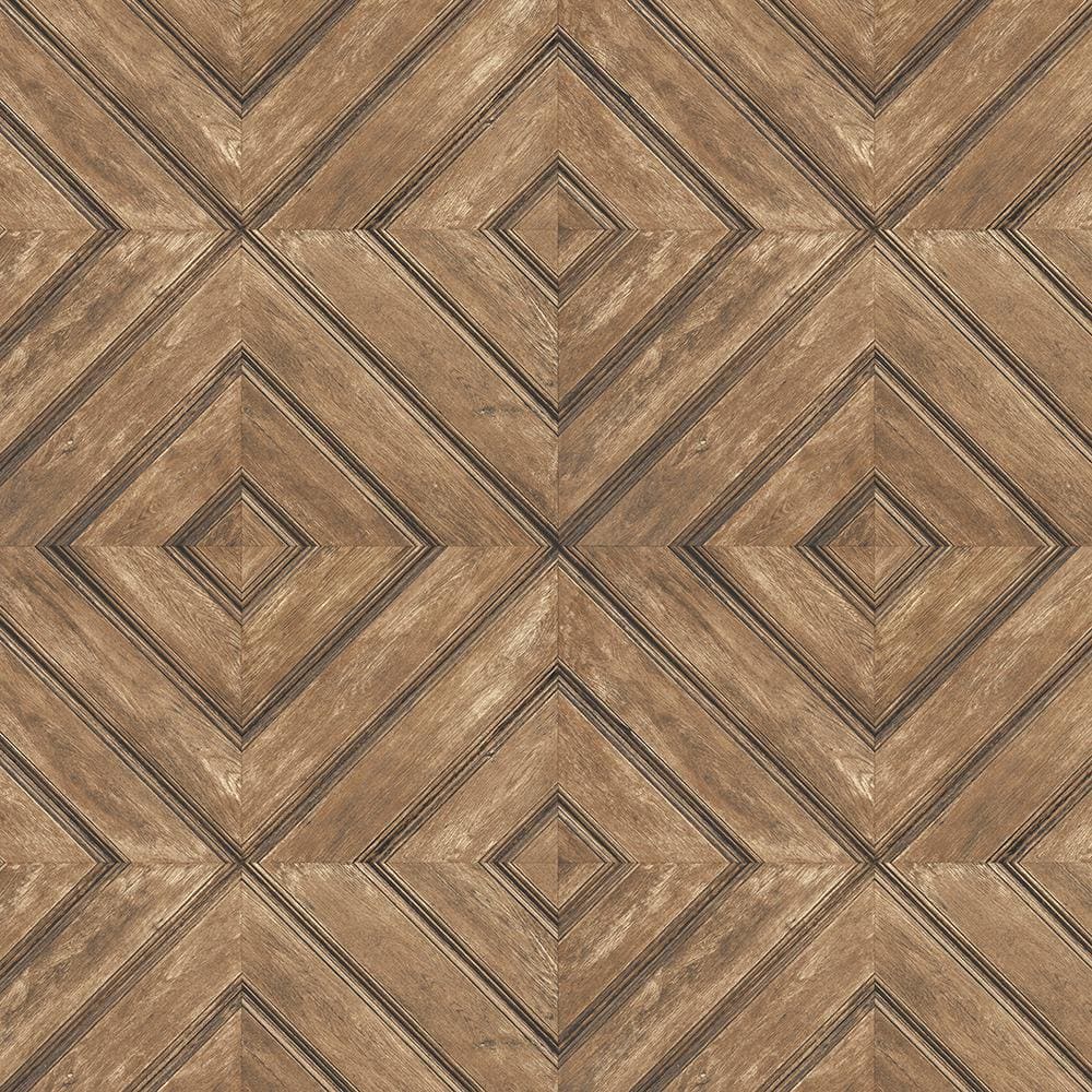 Norwall Wood Tile Vinyl Roll Wallpaper (Covers 55 sq. ft.) FH37512 ...