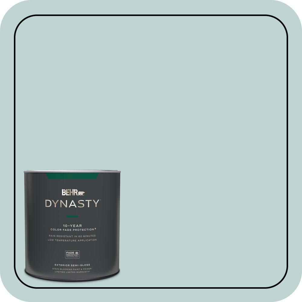 BEHR DYNASTY 1 qt. #500E-3 Rain Washed Semi-Gloss Exterior Stain ...