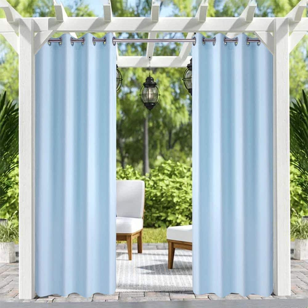 Pro Space 50" x 120" Indoor/Outdoor Curtains Grommet Curtain (1 panel ...