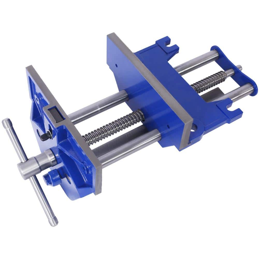 Amucolo Blue Heavy-Duty Cast Iron Rapid Action Woodworking Vise Quick ...