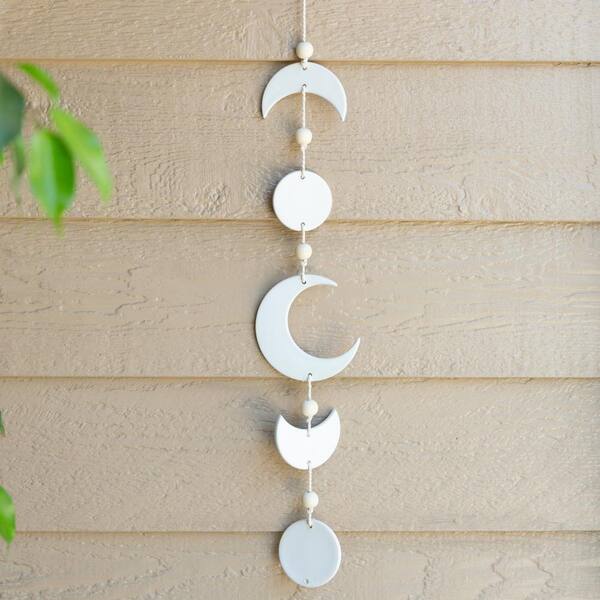 Garden Decoration Outdoor & Gardening Beaded Moon Wind Chime etna.com.pe