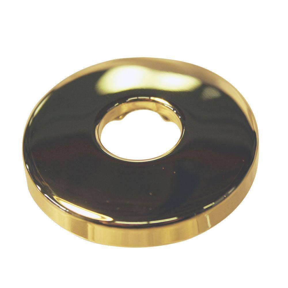 Westbrass 1/2 in. IPS Shallow Shower Arm Flange in Polished Brass ...