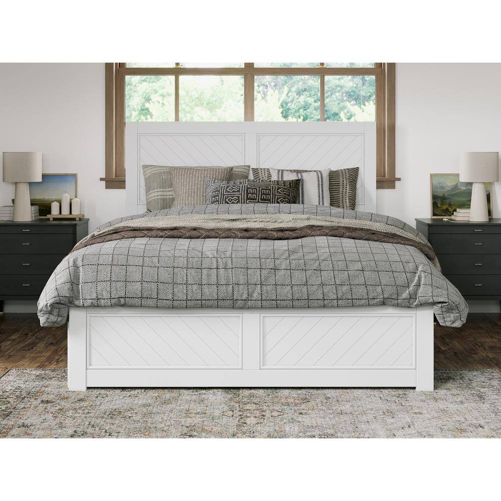 Have a question about AFI Canyon White Solid Wood Queen Platform Bed ...