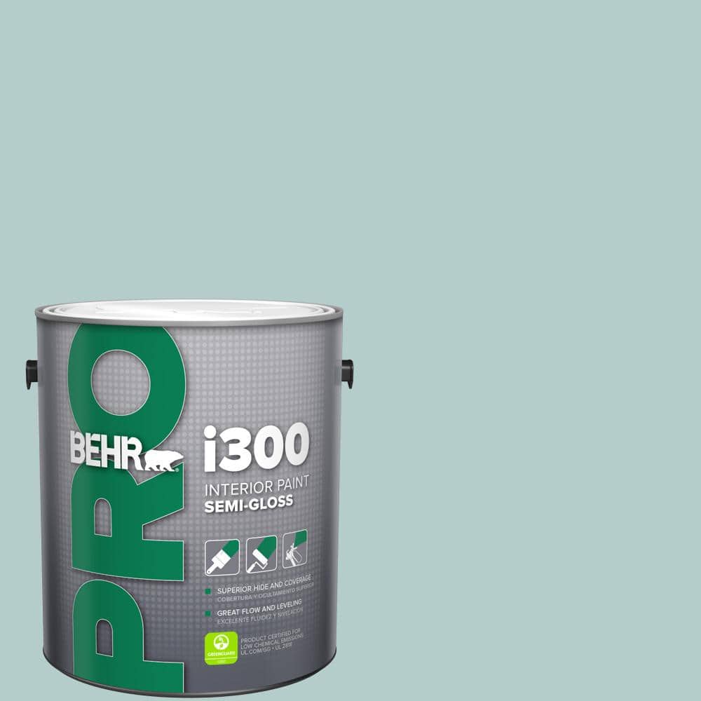 BEHR PRO 1 gal. #PPU13-15 Clear Pond Semi-Gloss Interior Paint PR37001 ...