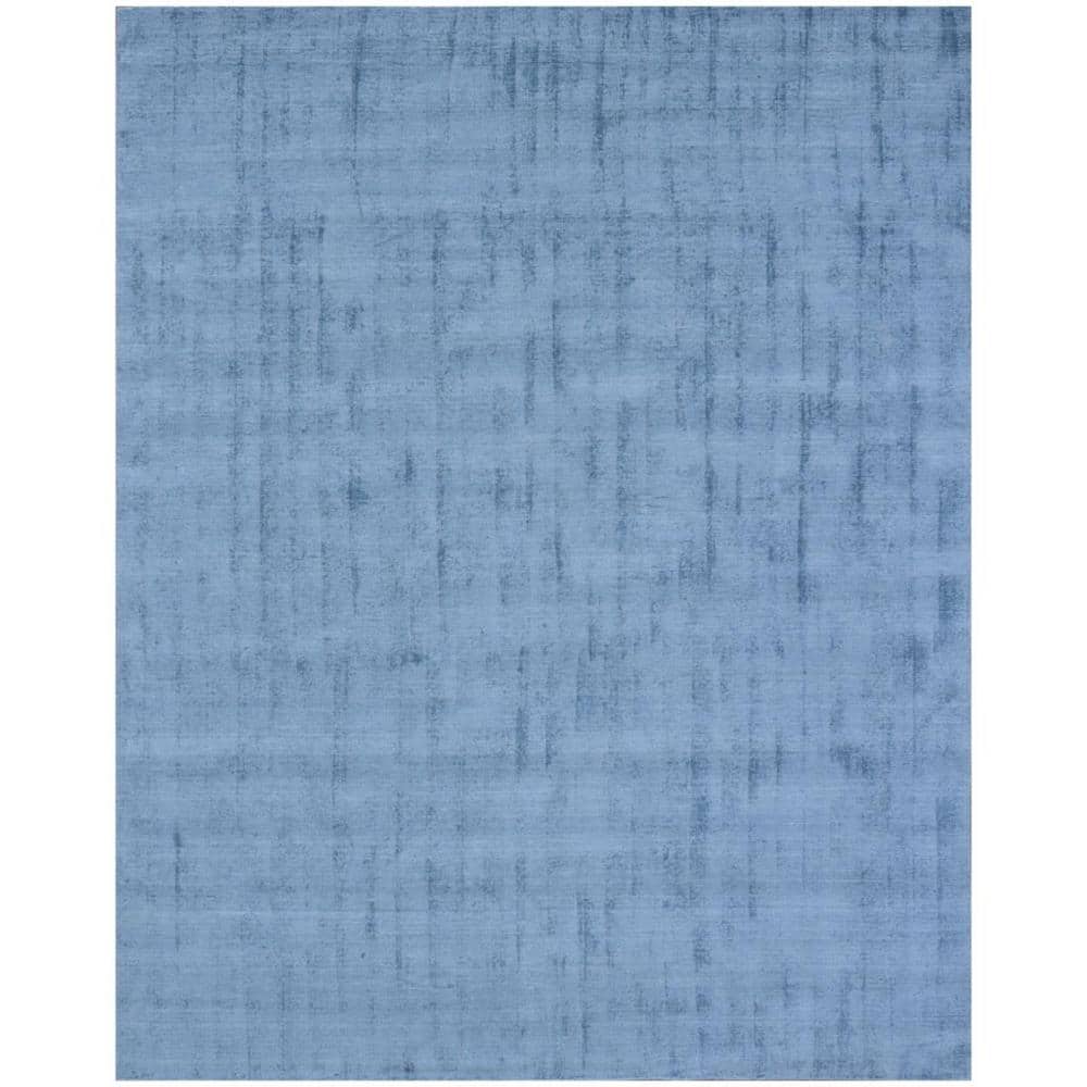 HomeRoots Denim Blue 10 ft. x 14 ft. Solid Color Area Rug 2000564917 ...