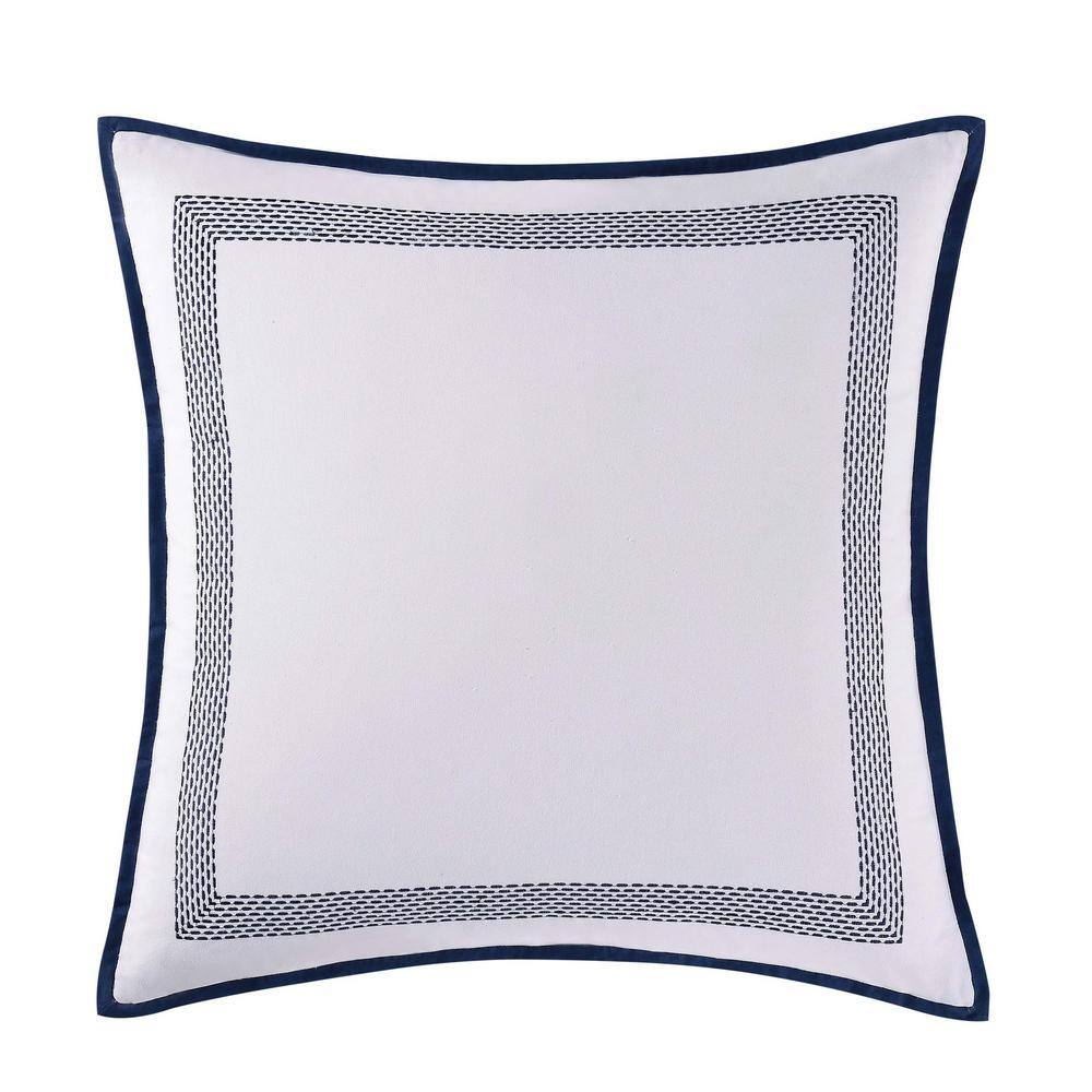 Oceanfront Resort Reef White and Blue Euro Pillow Cover CF2358ES-1400 ...