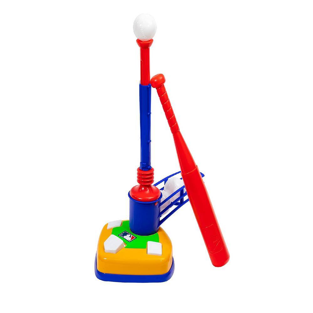 2in1 Kids Teeball Tee Pitching Machine for Baseball and Teeball in Red ...