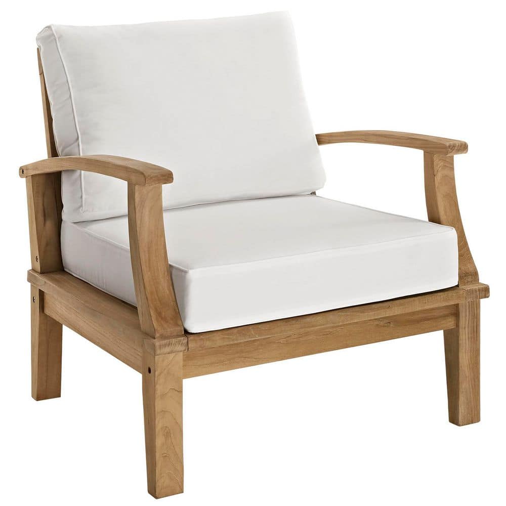 MODWAY Marina Premium Grade A Teak Wood Outdoor Patio armchair with ...