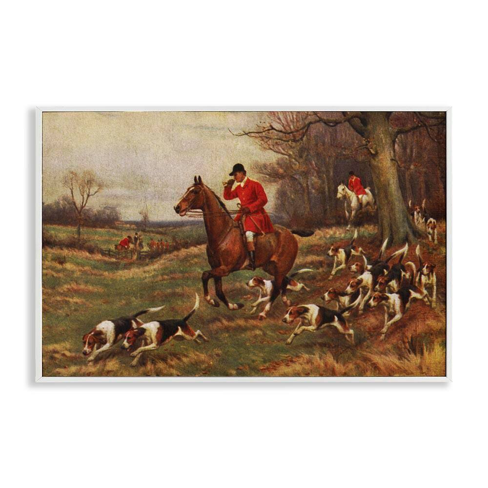 Stupell Industries Vintage Hunting Party Dogs by Tina Higgins Designs ...