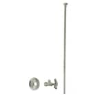 BrassCraft 3/8 in. O.D. x 20 in. Copper Faucet Riser in Satin Nickel 1 ...