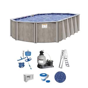 Have a question about Lomart Industries Aspen Wood 18 ft. x 34 ft. Oval ...