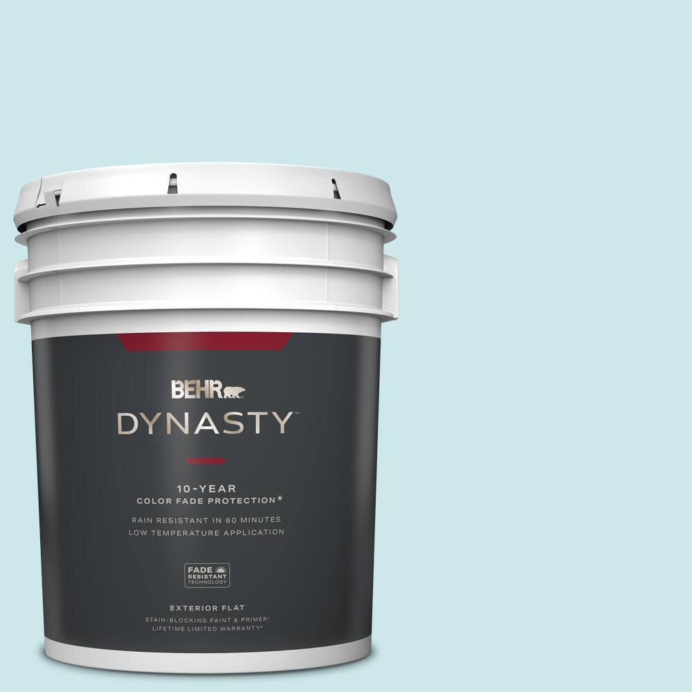 BEHR DYNASTY 5 gal. #MQ3-52 Ethereal Mood Flat Exterior Stain-Blocking ...