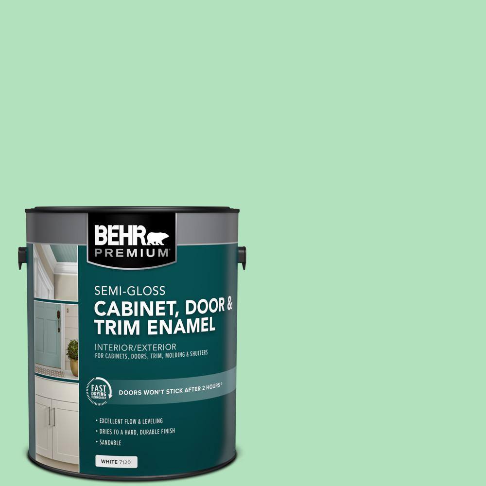 BEHR PREMIUM 1 gal. #P400-3 Folk Tale Semi-Gloss Enamel Interior ...