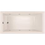Hydro Systems Lacey 72 in. Acrylic Rectangular Drop-in Whirlpool ...