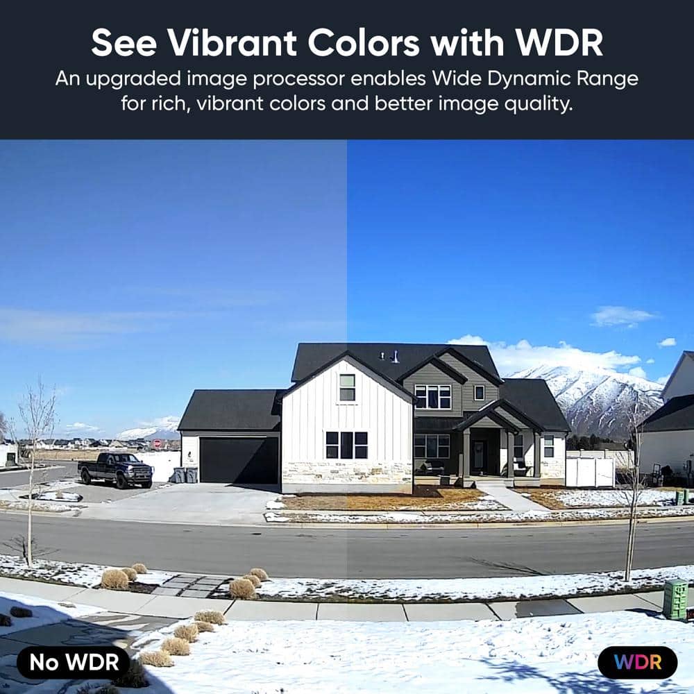 Wyze Cam v4 Wi-Fi 2.5K QHD Indoor/Outdoor Plug-In Smart Home Security ...