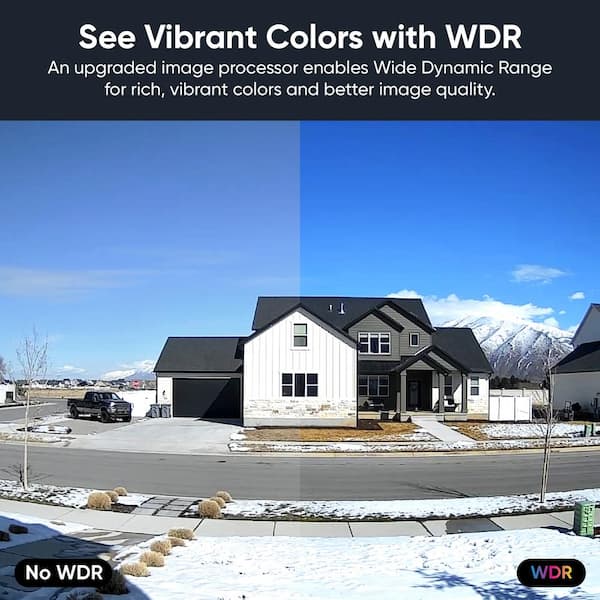 Wyze Cam v4 Wi-Fi 2.5K QHD Indoor/Outdoor Plug-In Smart Home Security ...