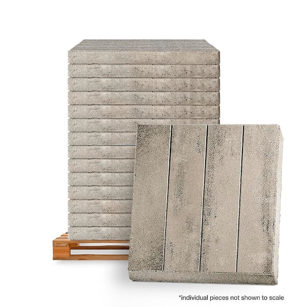 Pavestone Avant XL 24 in. x 24 in. x 2 in. Granite Platinum Square ...