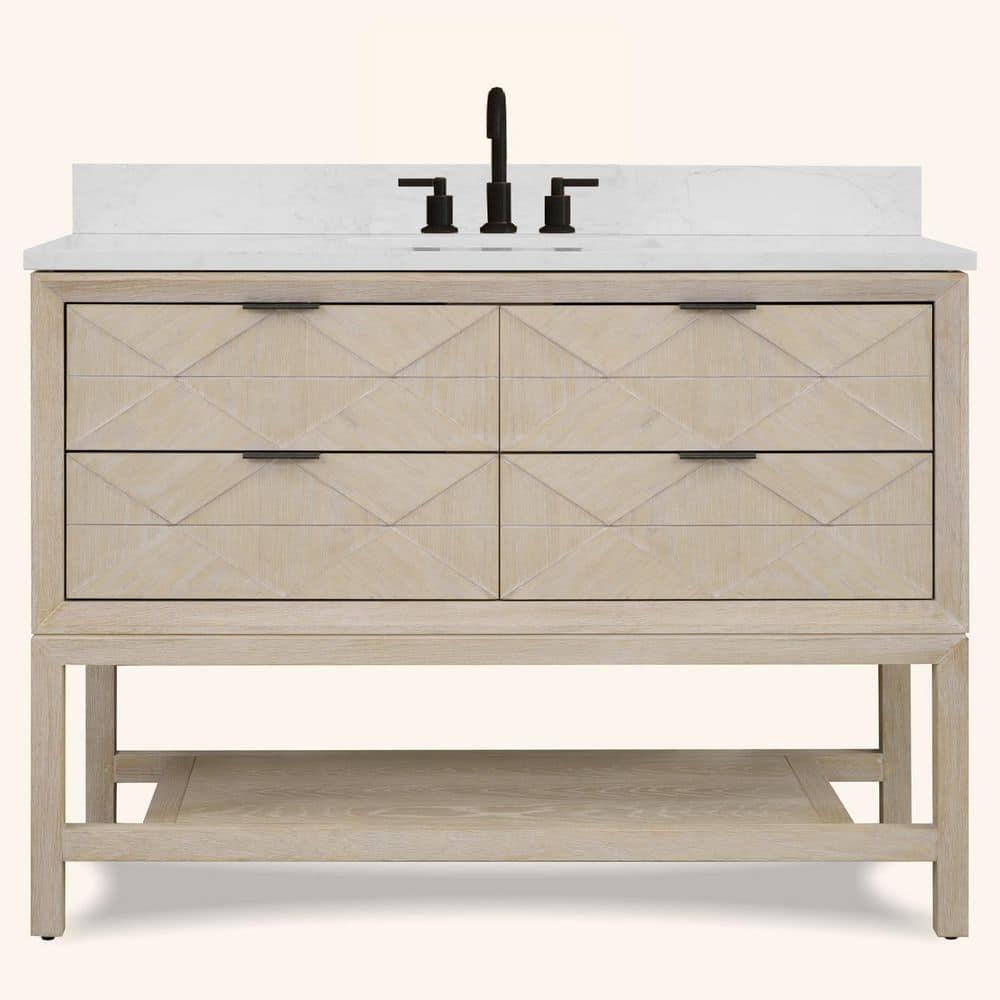 Legion Furniture Solid Wood Contemporary 48 in. Freestanding ...