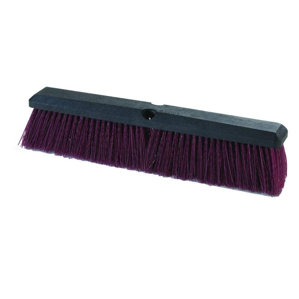 Carlisle 24 in. Plastic Block Polypropylene Heavy Sweep in Maroon (12 ...