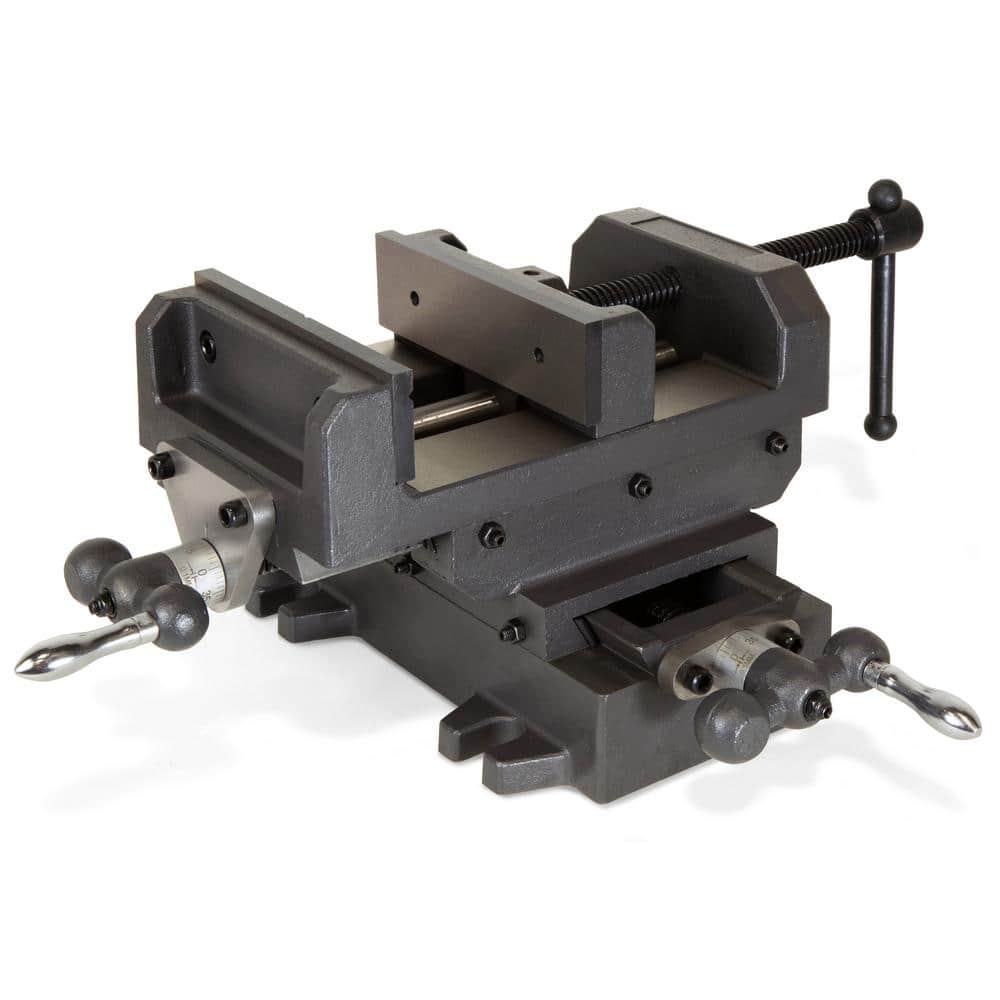 WEN 6-1/8 in. Compound Cross Slide Industrial Strength Benchtop Vise 416CV