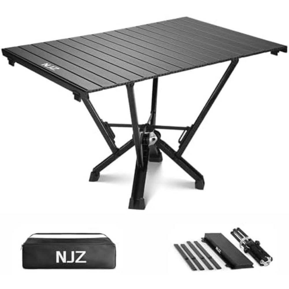 Misopily Outdoor 13.8 in. Aluminum Rectangle Aluminum Picnic Tables ...