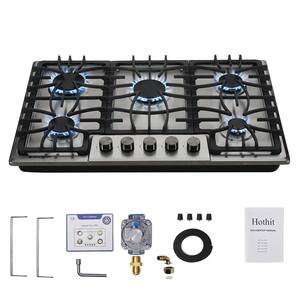 Zeus & Ruta 12 in. 2 Burners Recessed Gas Cooktop in Stainless Steel ...