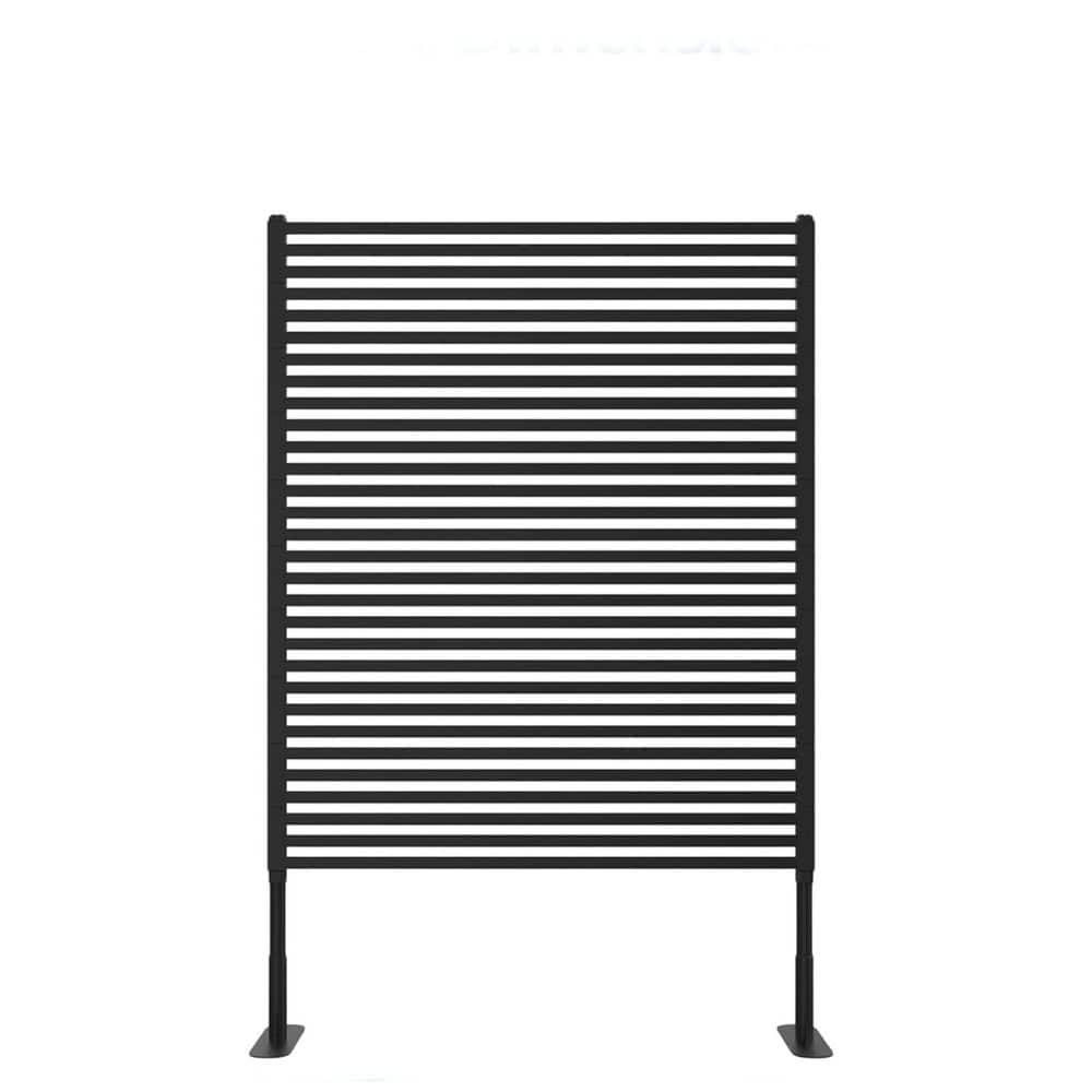 Brown Metal Iron Outdoor Privacy Screen, Decorative Fence for Balcony ...
