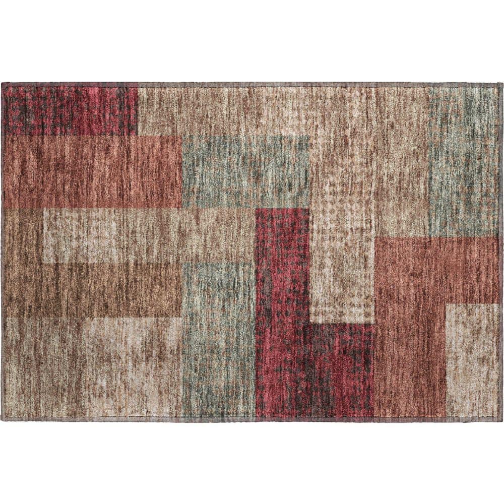 Addison Rugs Mayfield Premium Machine Washable Abstract AMF941 Mocha 2 ...