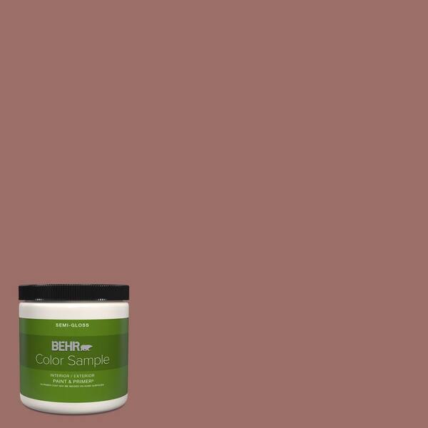 BEHR PREMIUM PLUS 8 oz. #170F-6 Gentle Doe Semi-Gloss Interior/Exterior ...