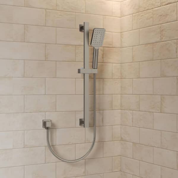 GRANDJOY Minimalist 3-Spray Multifunction Wall Bar Shower Kit with ...