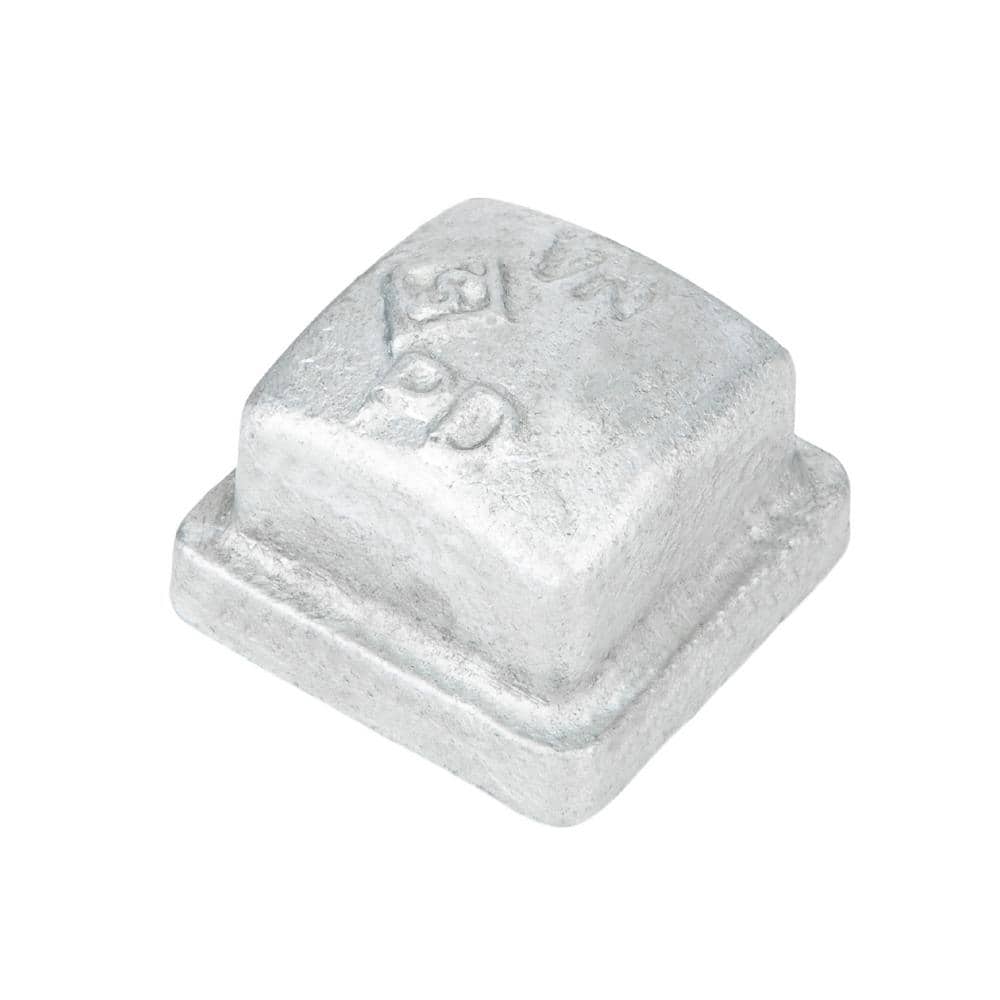 STZ 1/2 in. Galvanized Iron Square Cap PDG SQCA-12 - The Home Depot