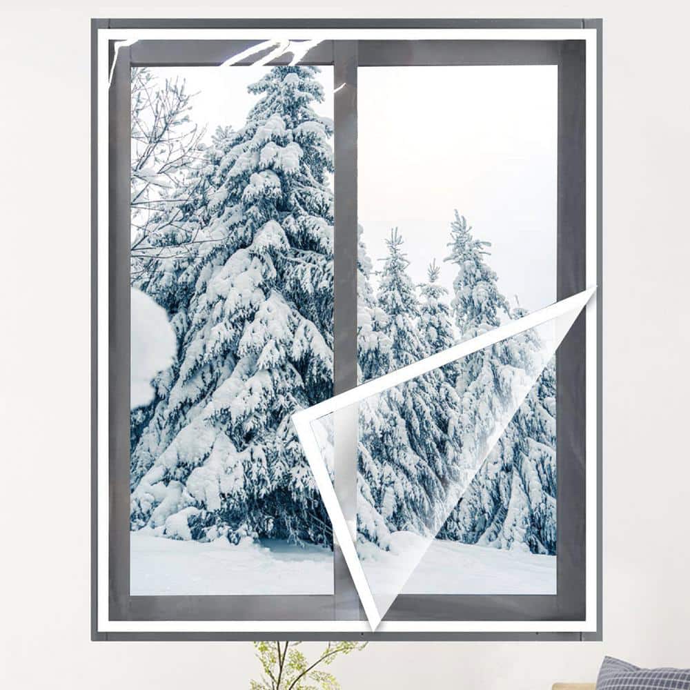 Wellco 71 in. x 79 in. Indoor Window Insulation Kit for Winter Keep ...