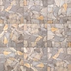 Daltile Vailridge Relic Gold 24 in. x 47 in. Glazed Ceramic Floor and ...