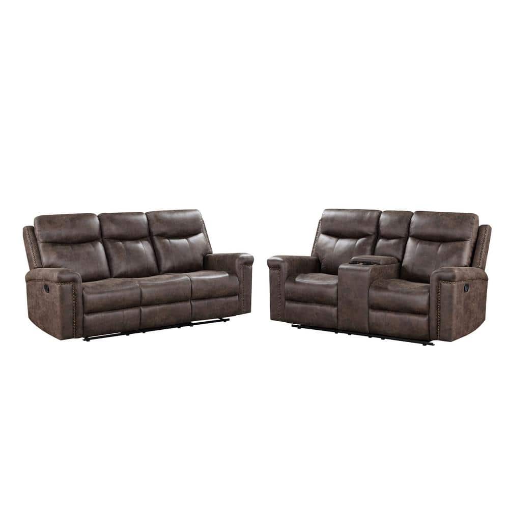 NEW CLASSIC HOME FURNISHINGS New Classic Furniture Quade 2-Piece Mocha ...