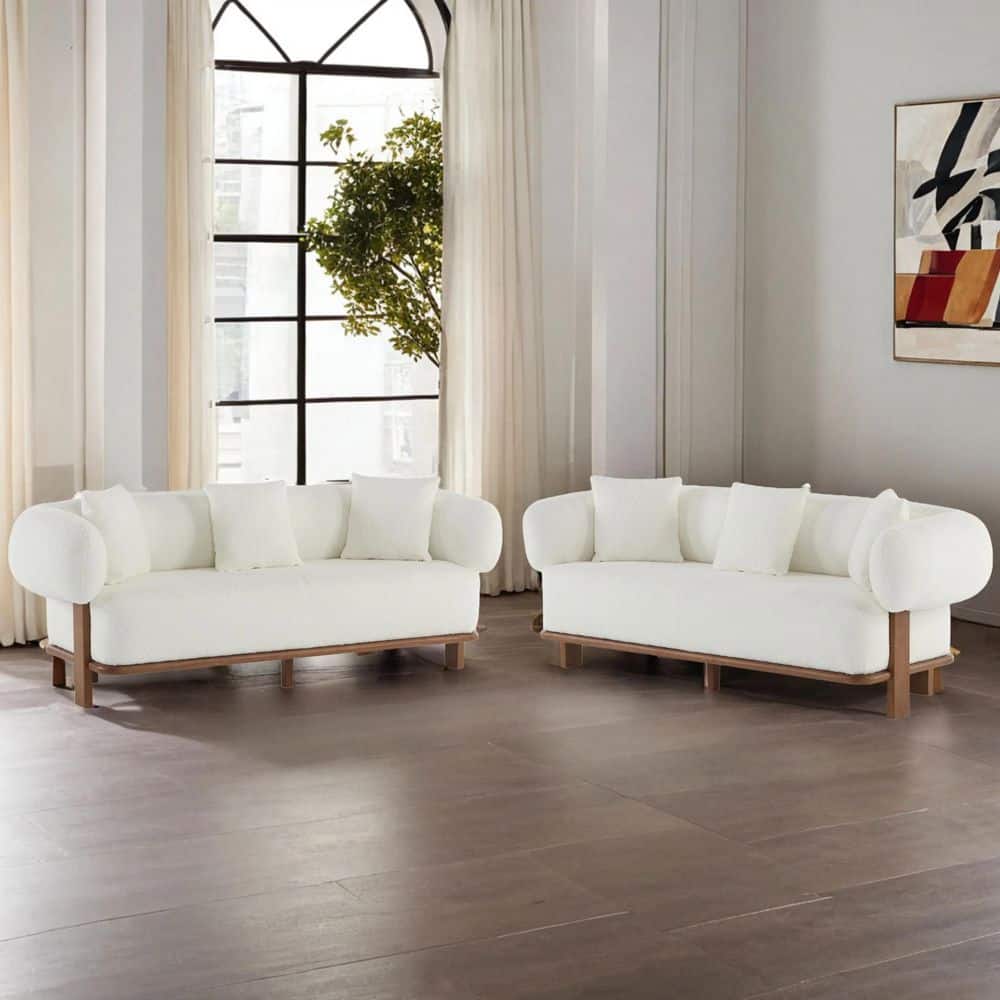 CHRISTOPHER KNIGHT HOME Jack Modern 82.25 in. Round Arm 2-Piece ...