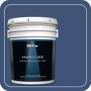 BEHR PREMIUM PLUS 8 oz. #600D-7 Daring Indigo Semi-Gloss Interior ...
