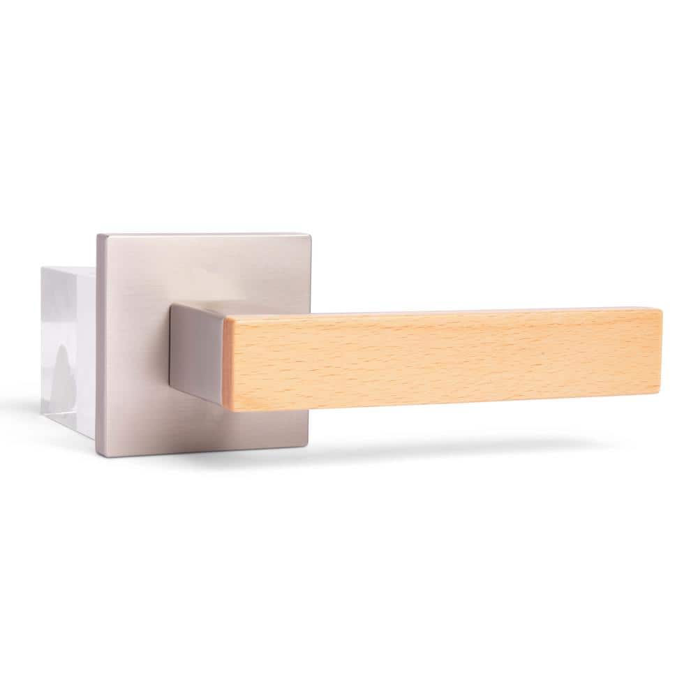 McBowery Summit Satin Nickel Passage Hall/Closet Modern Door Handle ...