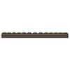 Multy Home 47 in. x 2 in. x 4 in. Earth Scalloped Rubber Garden Edging ...