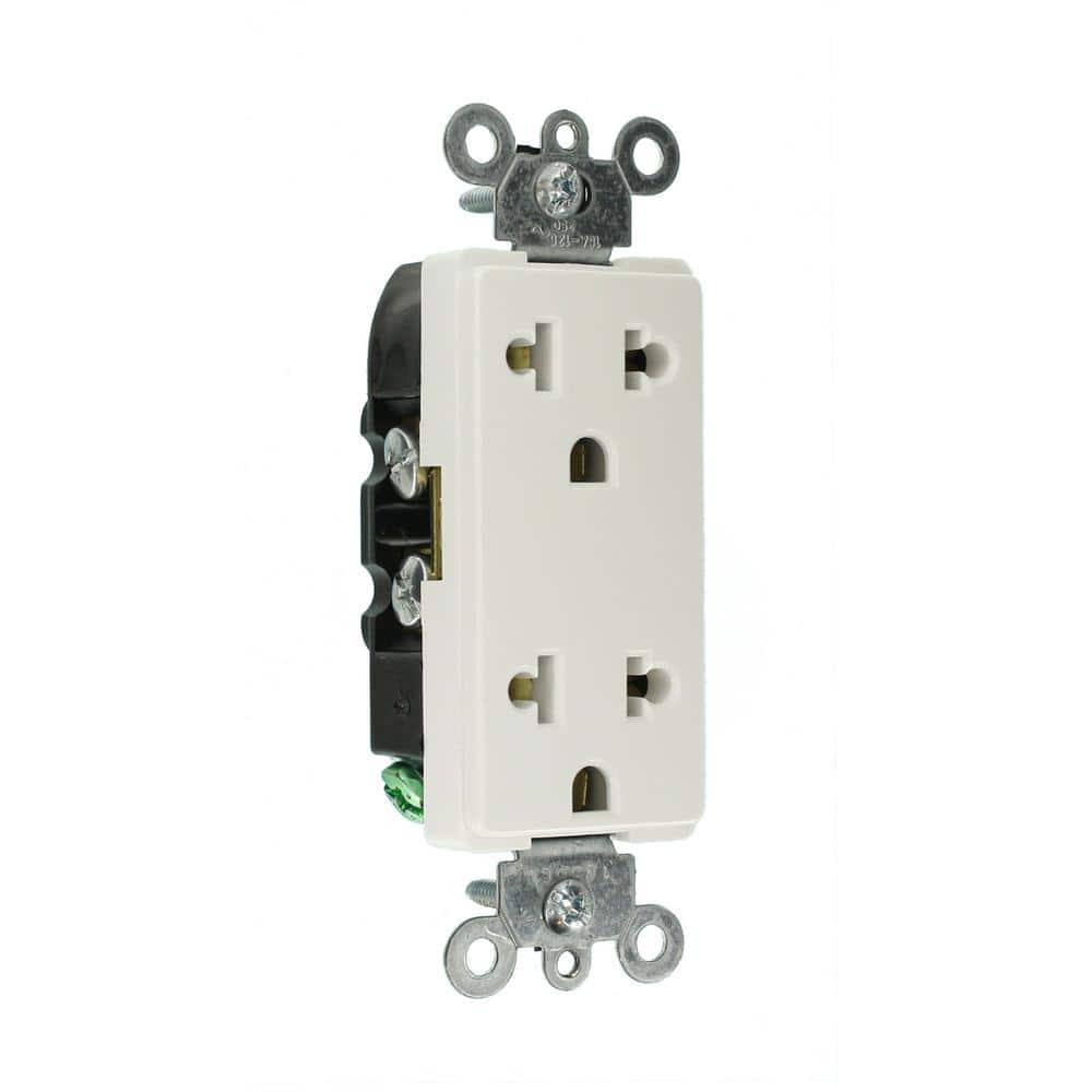 Leviton Decora 15 Amp 125/250 V Europlug Duplex Outlet/Receptacle ...