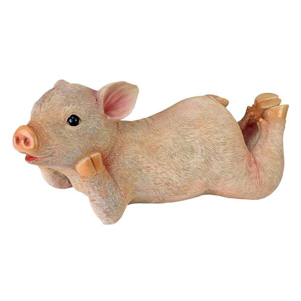 Design Toscano 4.5 in. H Vogue the Lounging Pig Statue QM2764670 - The ...